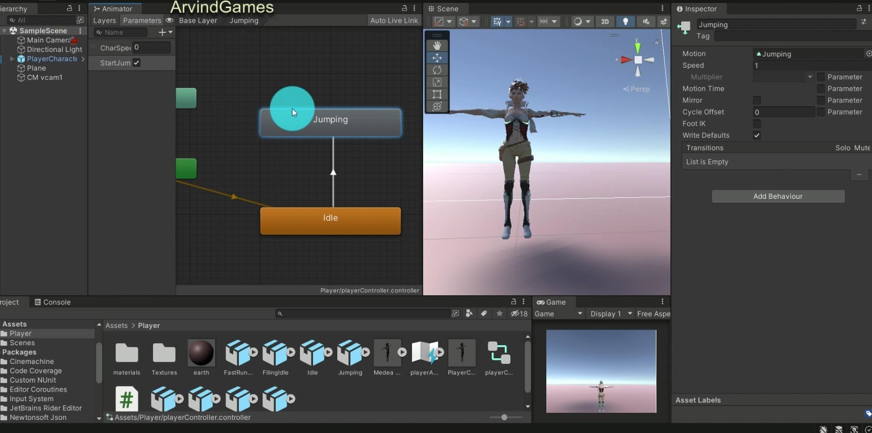 Learn Game development in Hindi language - arvind web